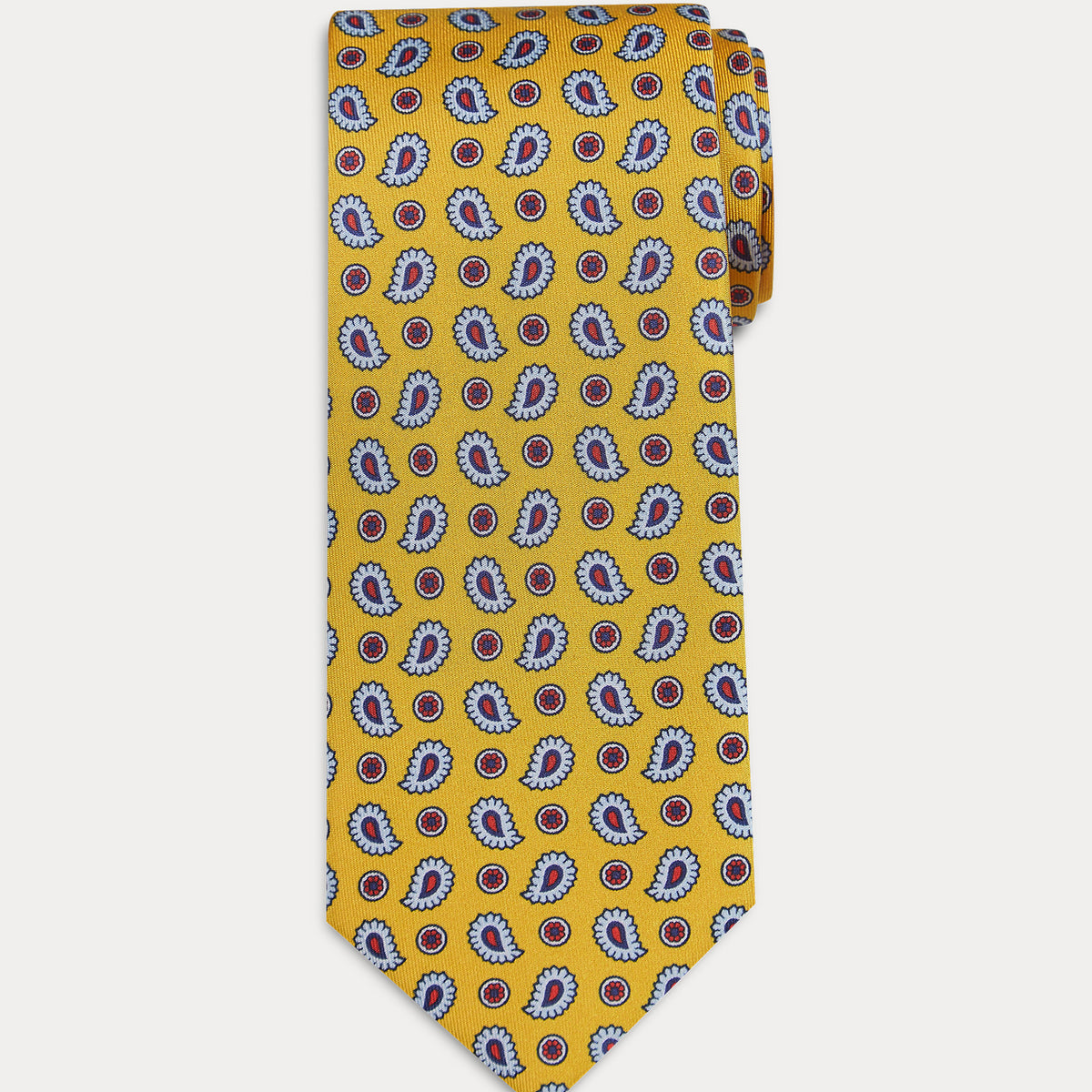 Corbata De Seda Estampada Italiana Diseño Clasico – Saville Row